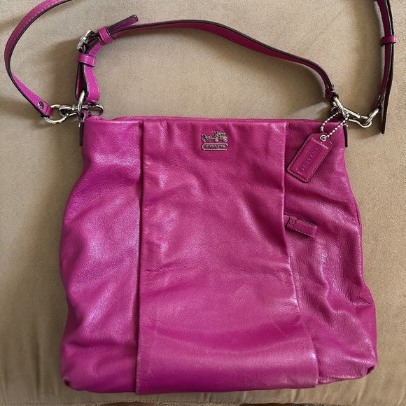 Coach | Bags | Coach Hot Pink Large Shoulder Bag | Poshmark